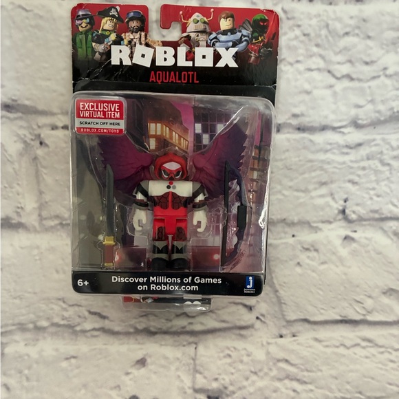 roblox | Toys | Roblox Aqualotl Red And Purple Action Figure | Poshmark